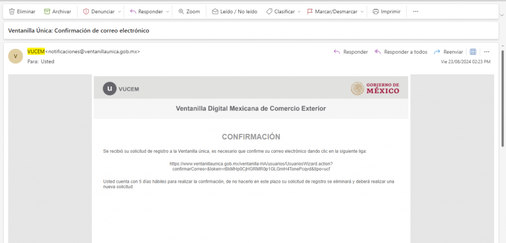 Registro en la Ventanilla Única de Comercio Exterior Mexicano (VUCEM) - VUMIPYMES